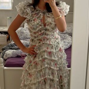 Needle & Thread | Dresses | Needle And Thread Floral Fantasy Dress ...